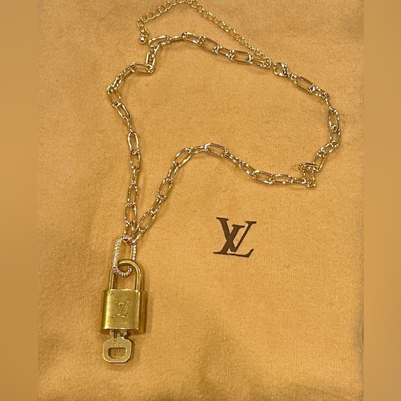 Louis Vuitton | Jewelry | Authentic Lv Lock And Key Upcycled Gold And ...